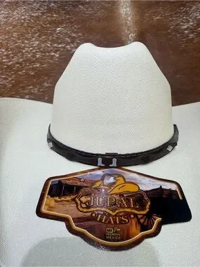Jupal | Accessories | Cream Western Cowboy Hat With Braided Band | Poshmark